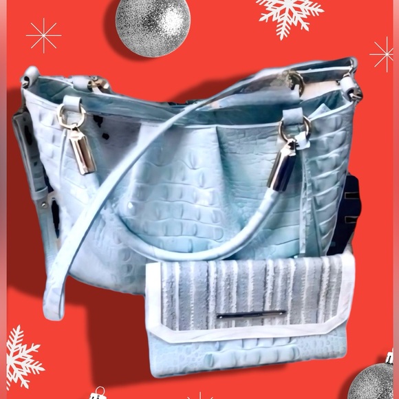 Brahmin | Bags | Brahmin Ruby Sage Melbourne Satchel Crossbody Bag ...